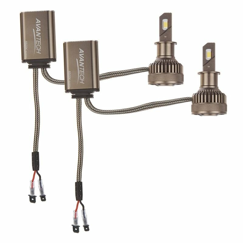 Лампа светодиодная LED Avantech H8 12V 45W, 4300K 4500lm (комплект 2 шт.) арт. ALB0845Y/ALBH845Y