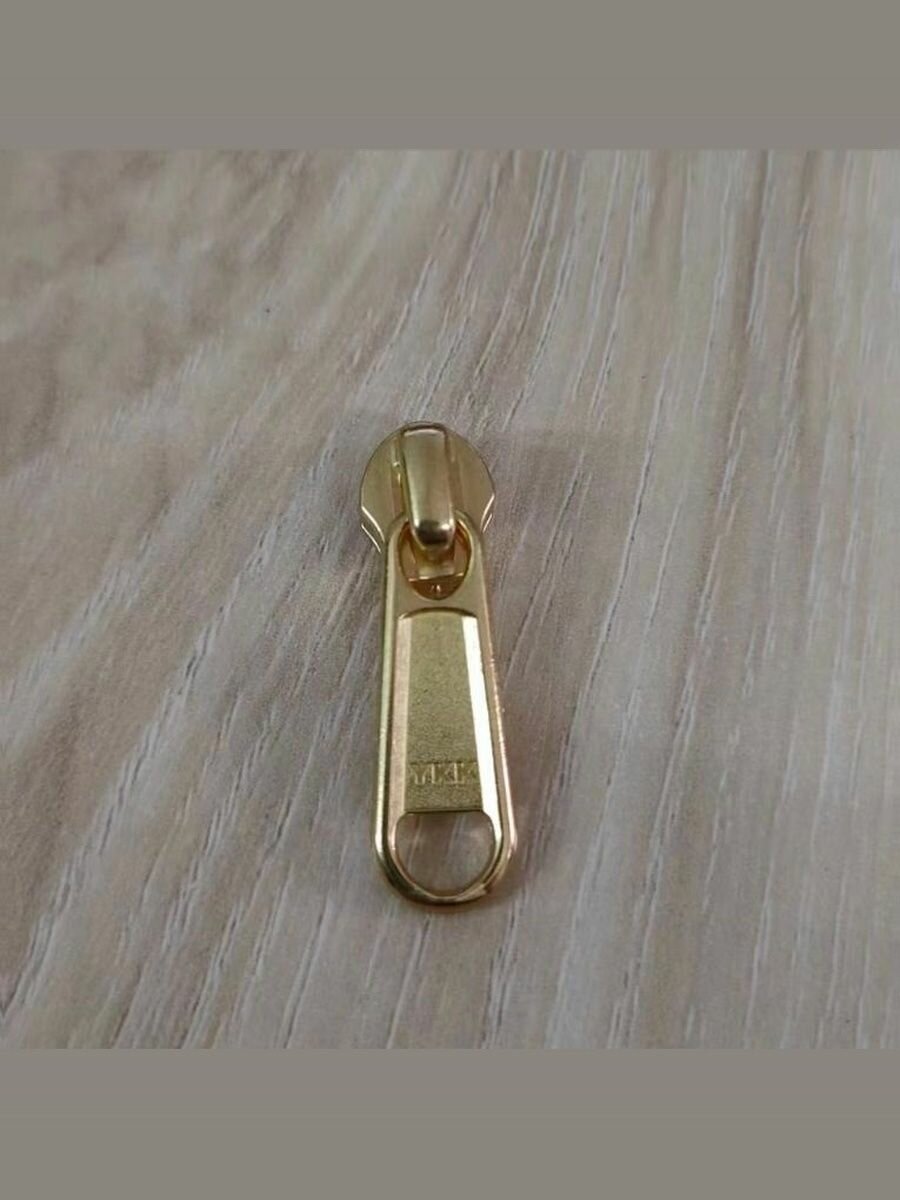 Металлические бегунки YKK Тип 5 для витой молнии (5 штук), золото капля для ремонта курток и пуховиков. Маркировка 5RCz