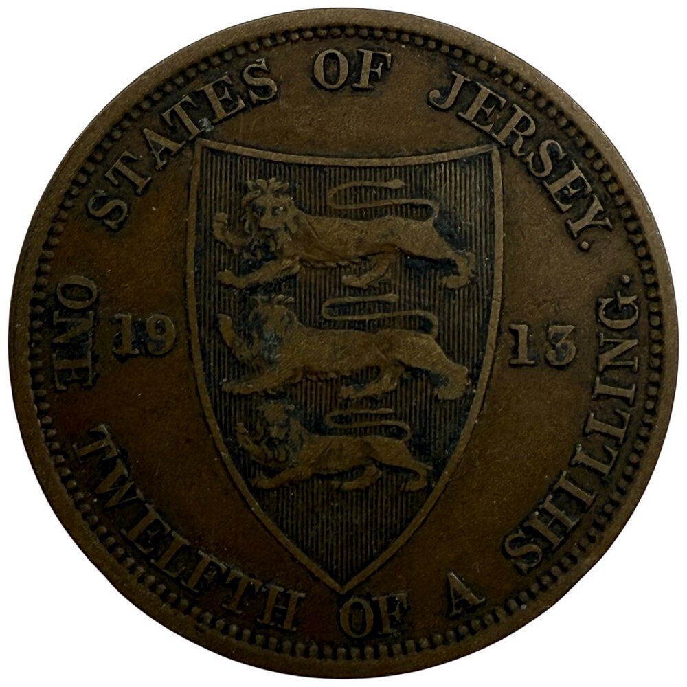 Джерси 1/12 шиллинга 1913 г.