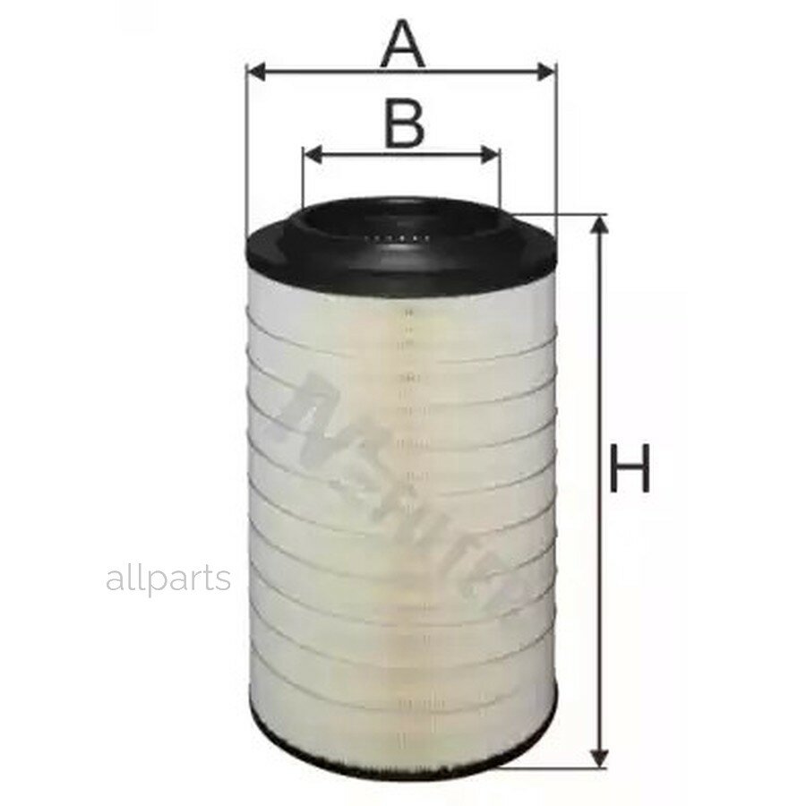 M-FILTER A562 фильтр воздушный ! 510-267/170 \MAN TGA 18-41.660