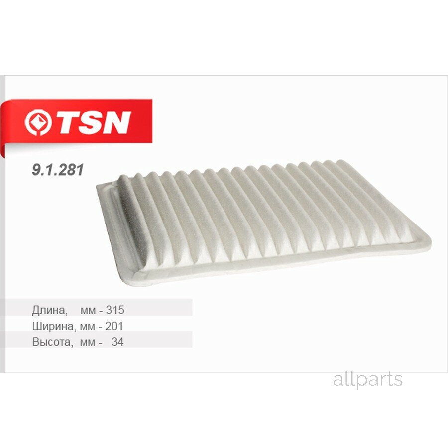 TSN 91281 фильтр воздушный MAZDA 3 / 2