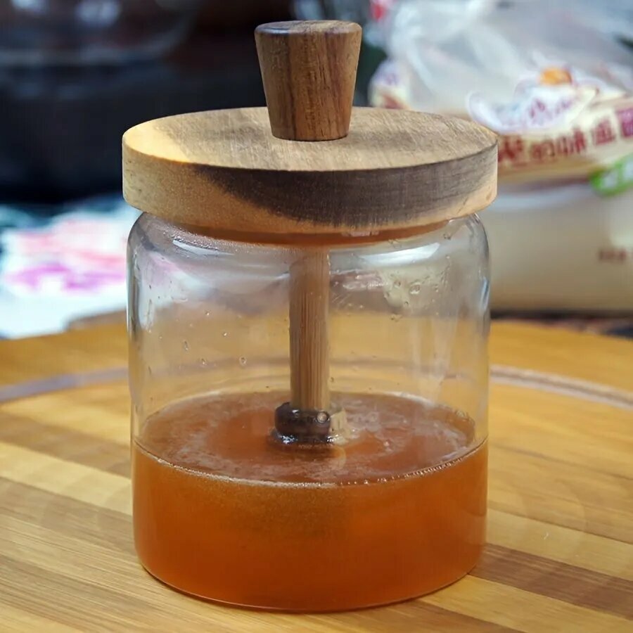 Банка для меда, Красивый и практичный Высококлассная атмосфера, высококлассный 500 мл, 1 шт