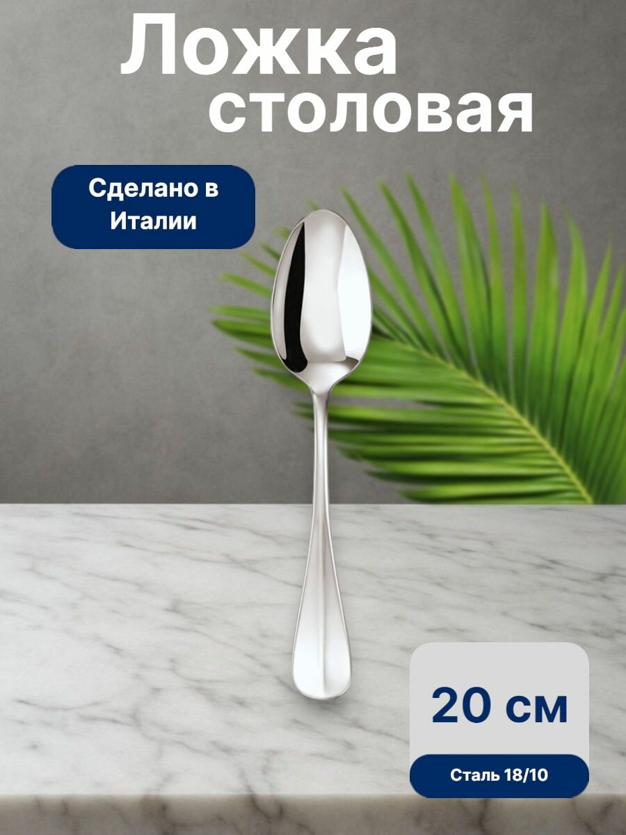 Ложка столовая, Mepra, Natura, 20 см, нержавеющая сталь 18/10, Италия