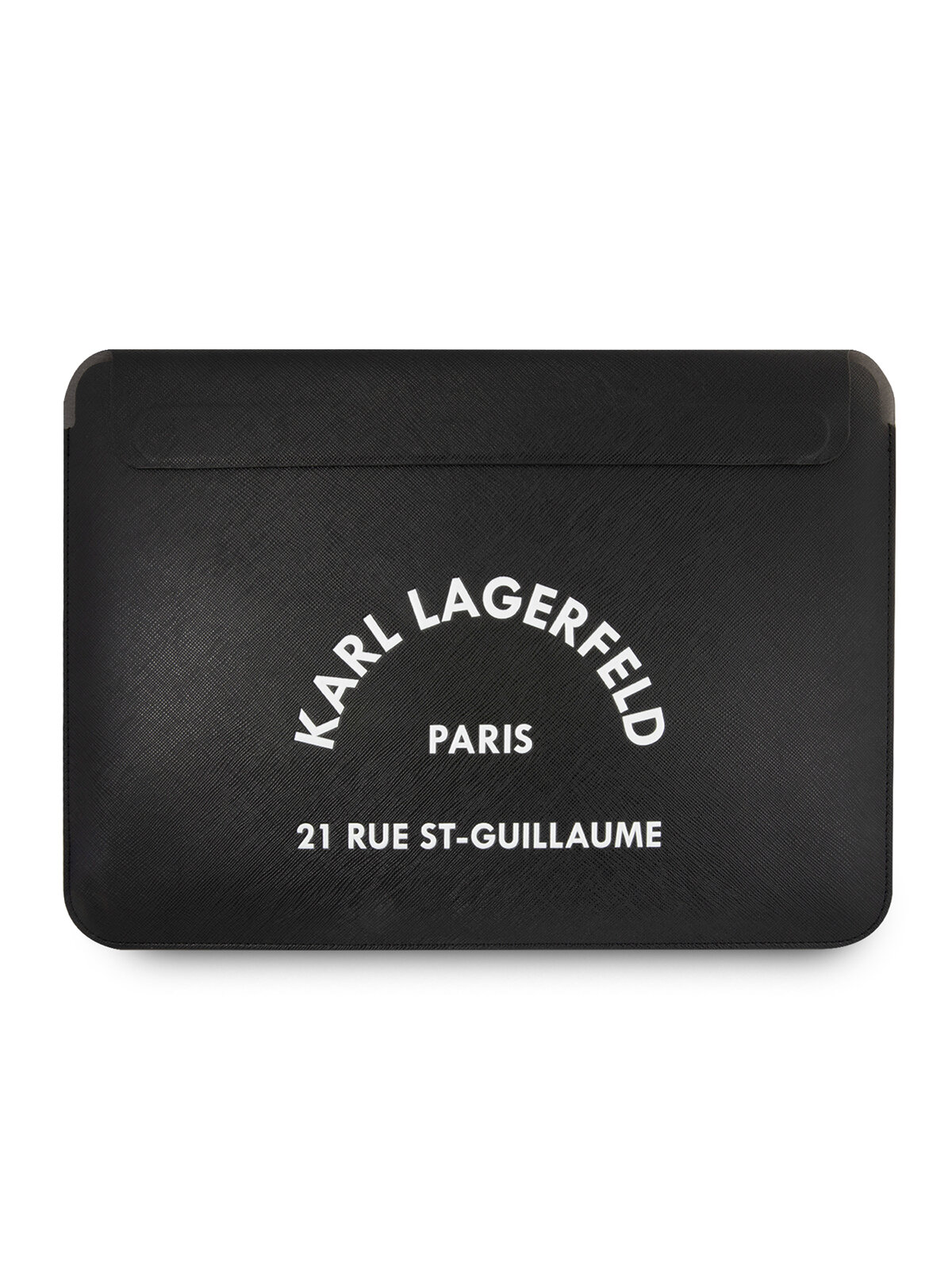 Чехол Karl Lagerfeld для ноутбуков 13"/14" из экокожи PU leather с имитацией сафьяна, черный