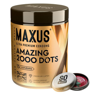 79267 MAXUS Презервативы Amazing, точечные, 12 шт. Точечно-ребристые