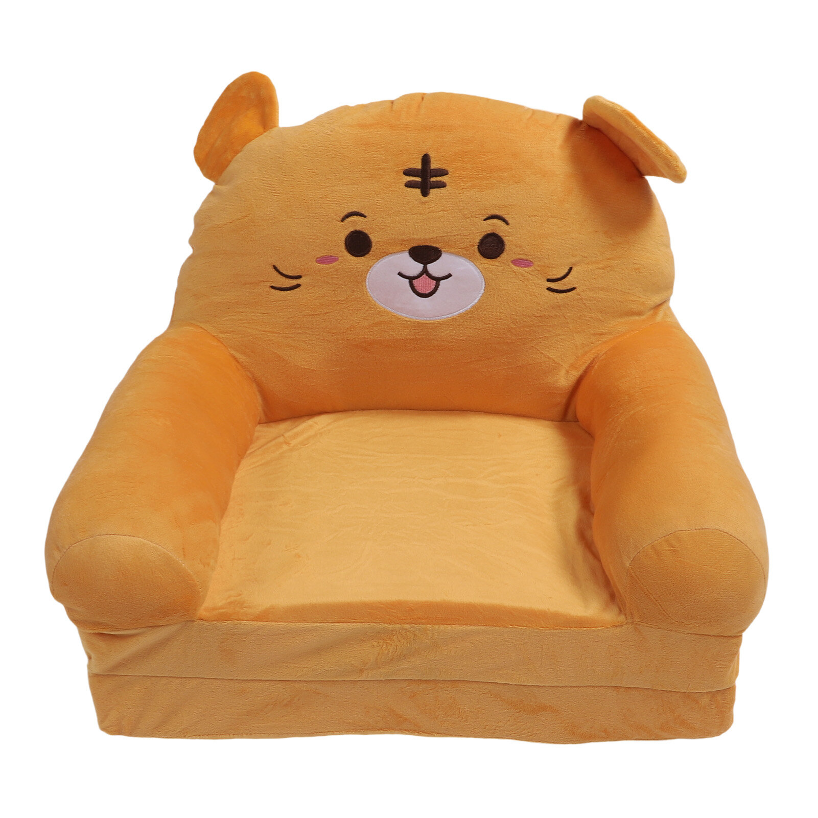 Дети складывают диван плюшевая ткань губчатая губка мультфильма.