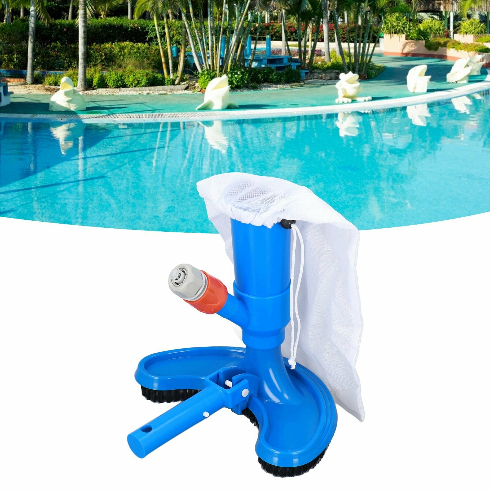 Инструменты для чистки плавательного бассейна, струйная вакуумная щетка для пруда