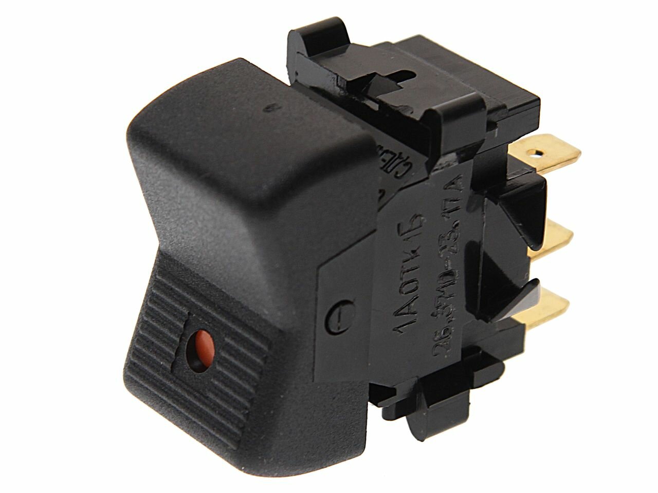 Выключатель клавиша КАМАЗ без символа (с лампочкой) радиодеталь