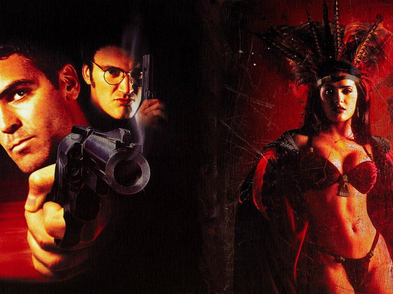 Плакат, постер «От заката до рассвета» *From Dusk Till Dawn***Год 1996** на бумаге, размер 42х60см