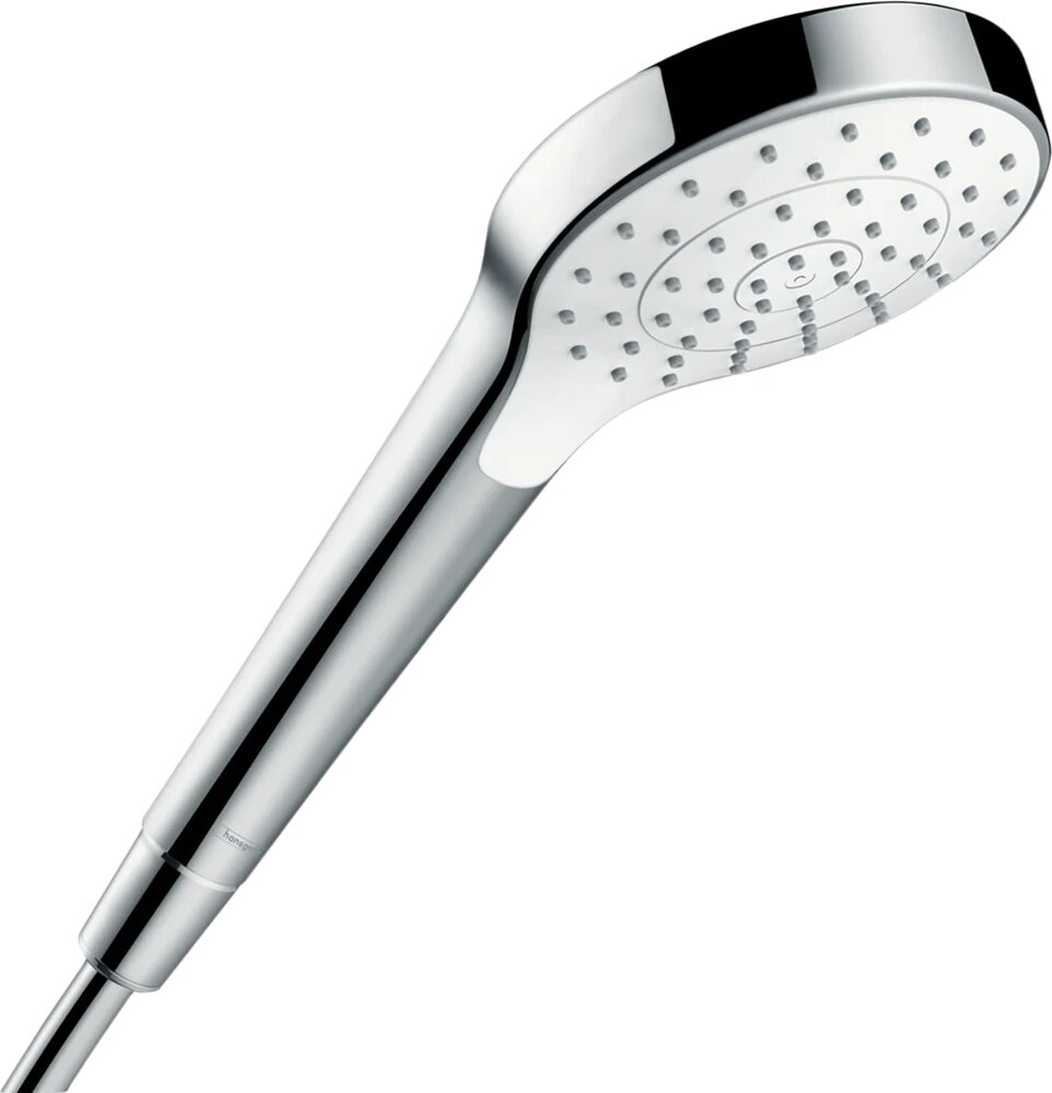 Душевая лейка Hansgrohe Croma S 26804400 с экономией воды, лейка для душа, хром, белая, глянцевая, круглая