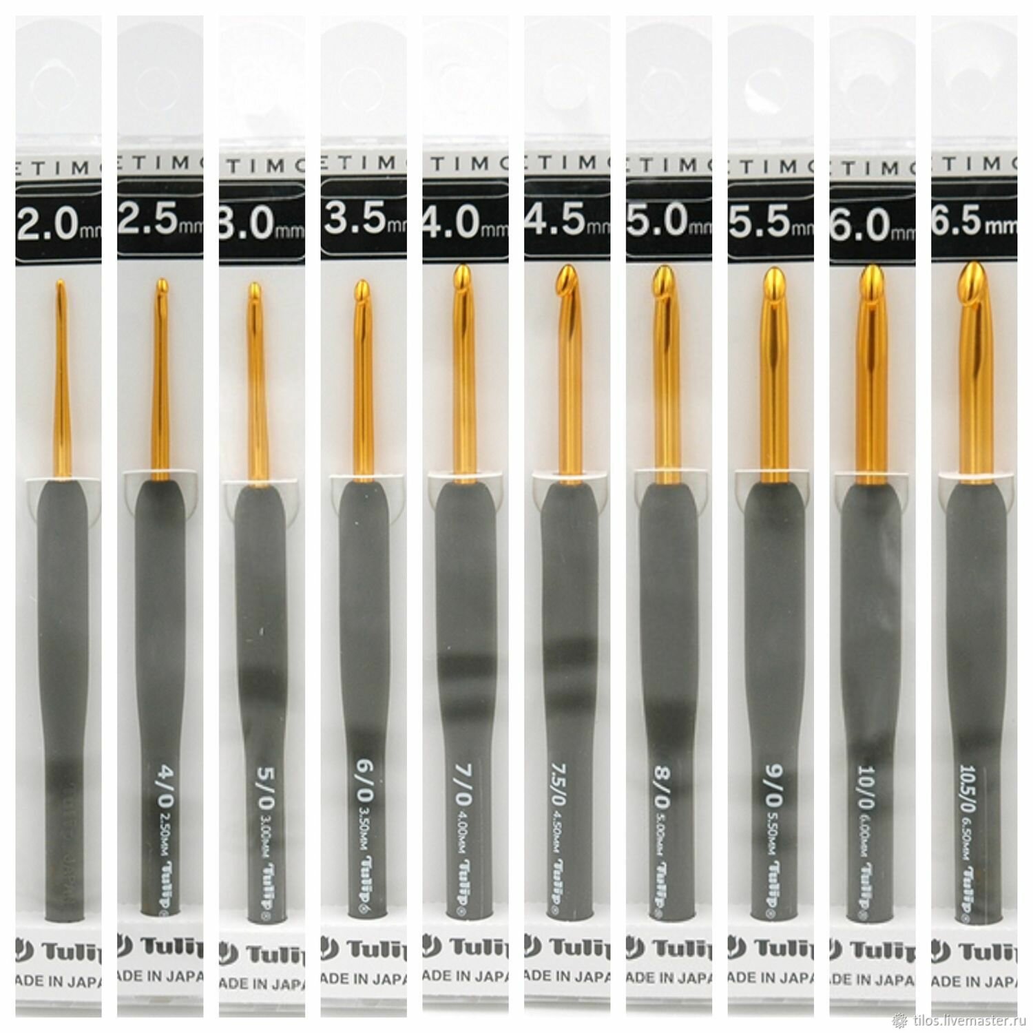 Крючок для вязания Tulip (Тулип) 2.5 мм с ручкой "ETIMO"