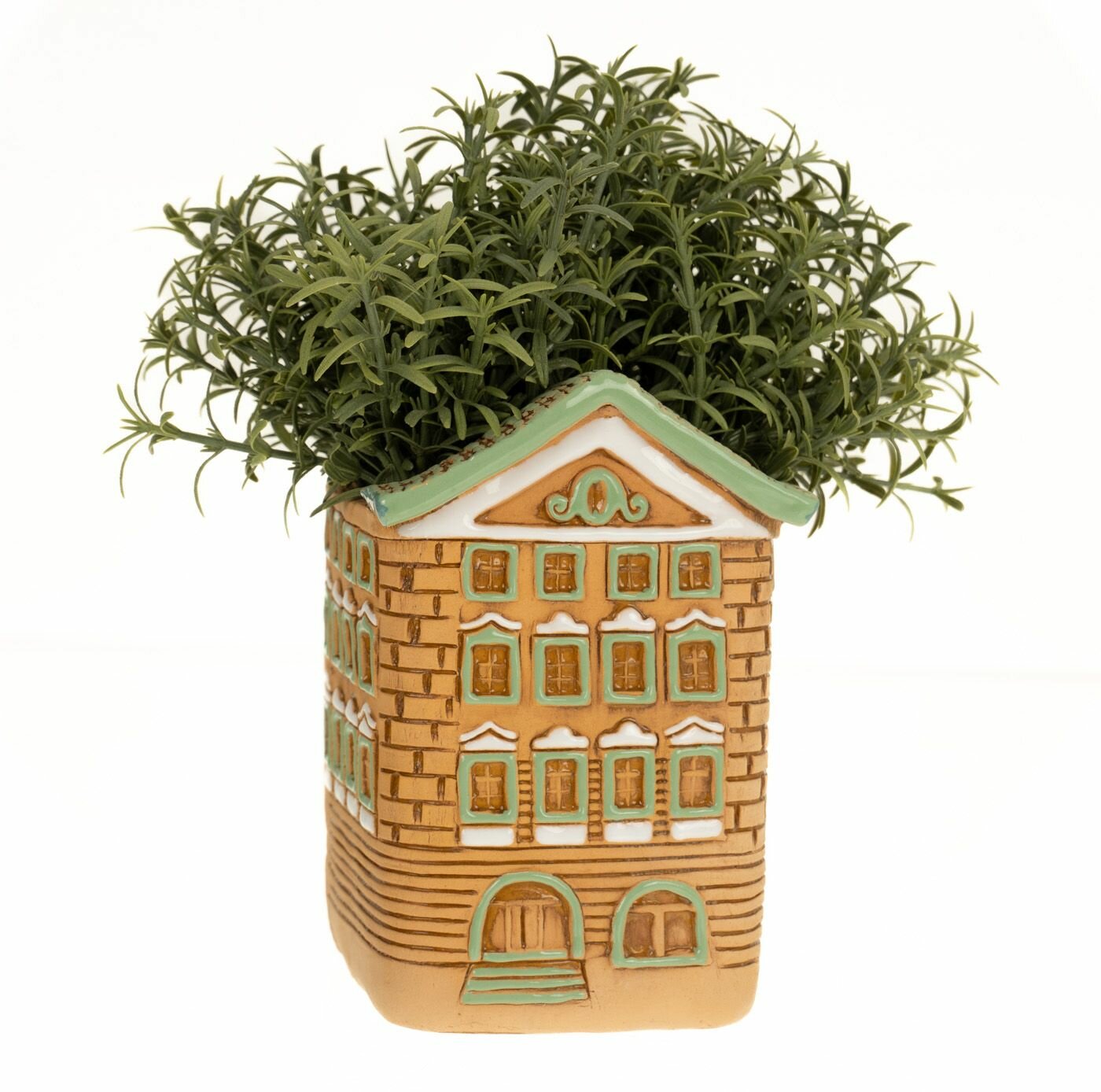 Дом в архитектурном стиле Нидерландов № 2 кашпо терракот