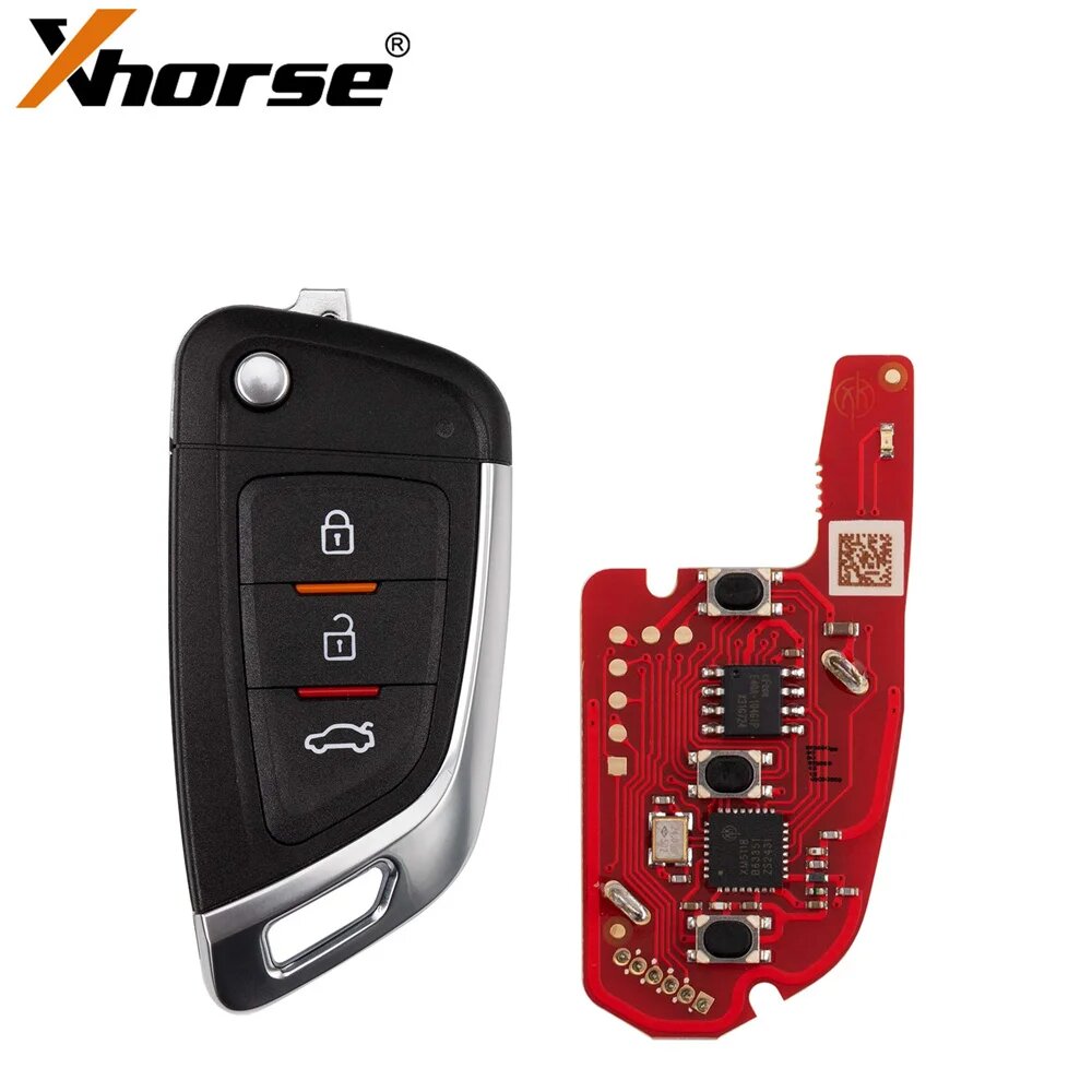 Xhorse VVDI2 XKKF05EN Универсальный удаленный автомобильный ключ с 3 кнопками для инструмента VVDI Key Tool