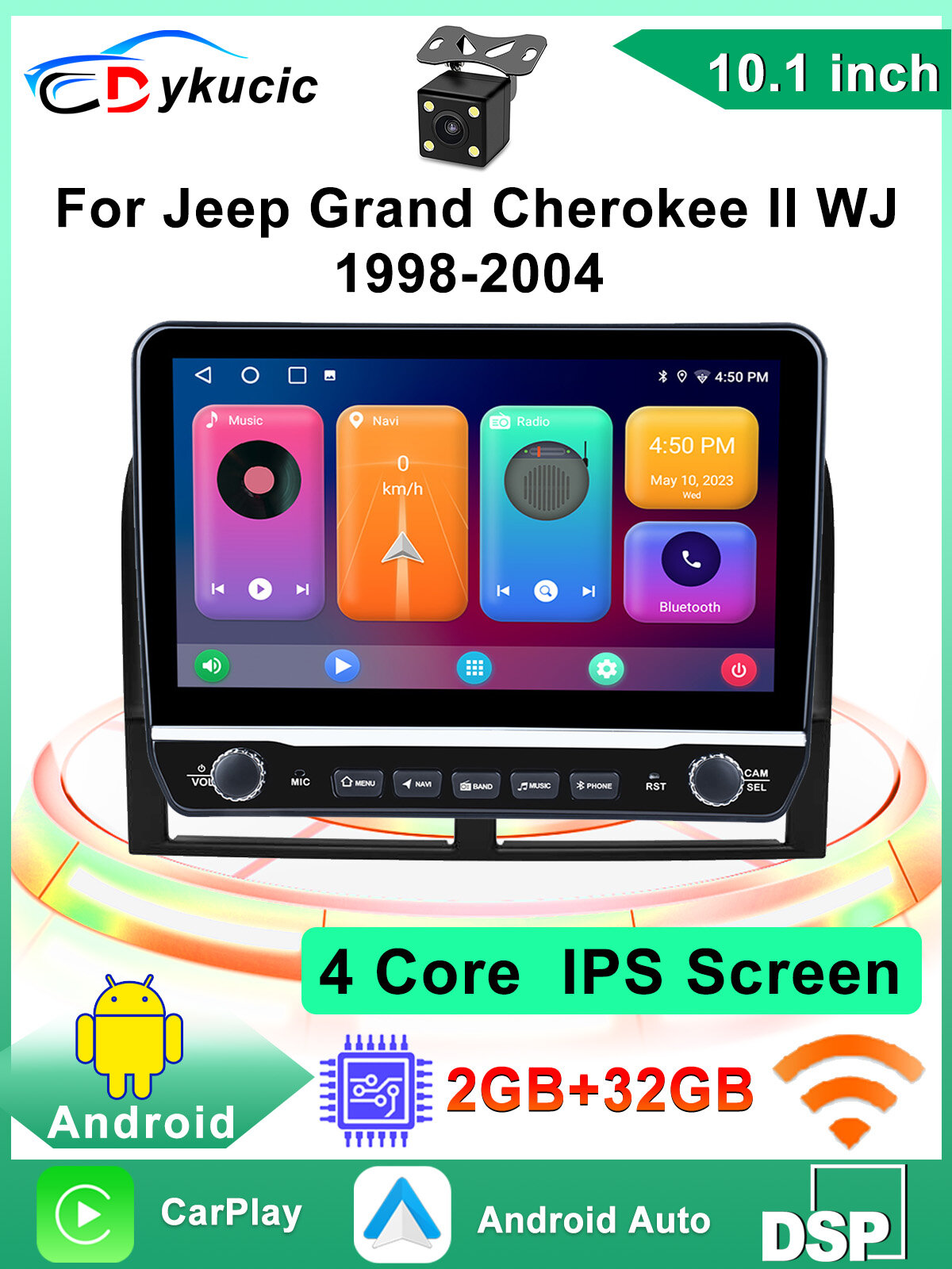 Магнитола для Jeep Grand Cherokee II WJ 1998-2004