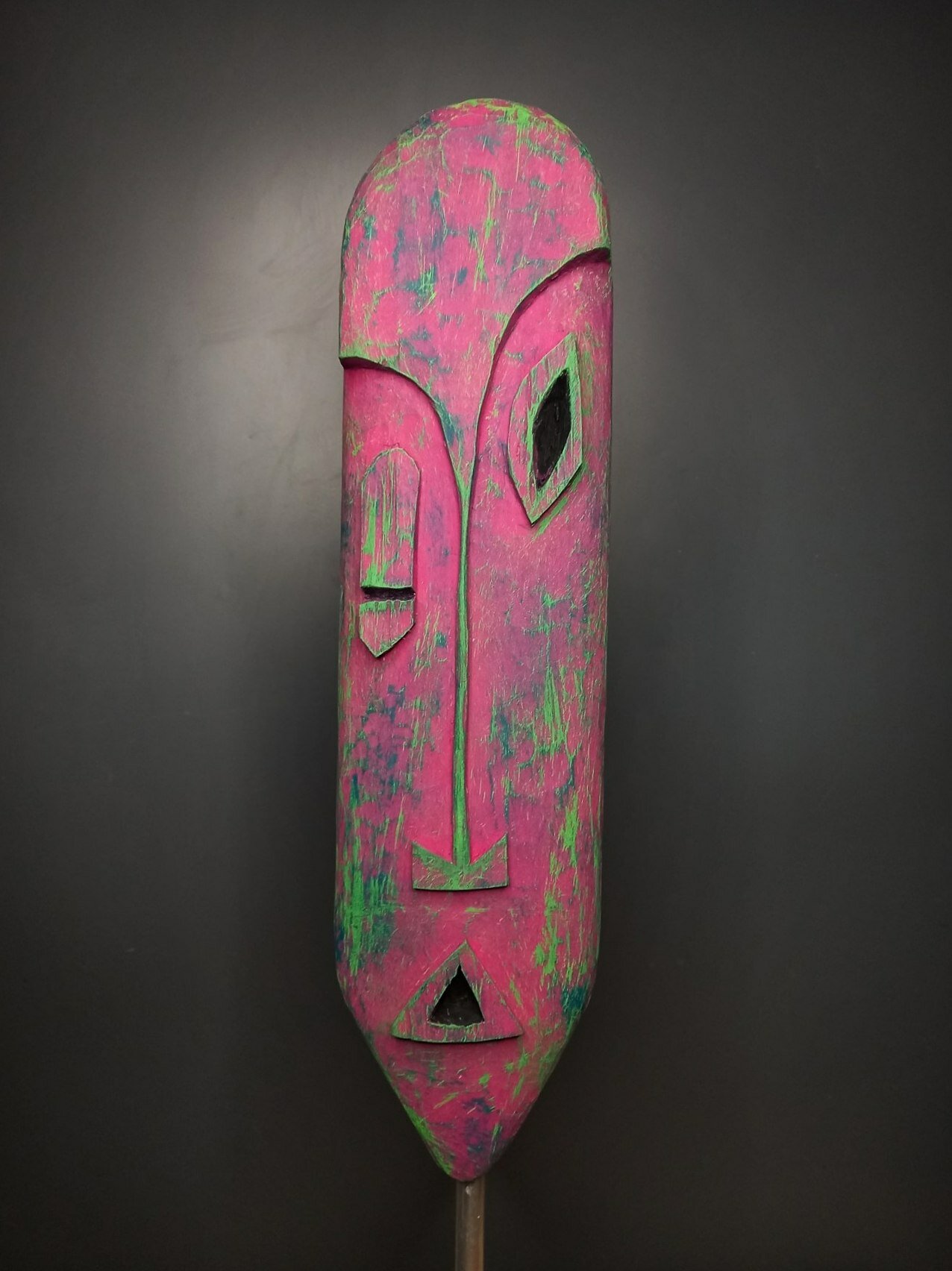 Настенная маска/панно деревянная на стену для дома и офиса / украшение настенное Африканская маска