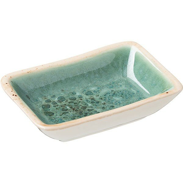 Соусник «Эрбосо Реативо», фарфор, 50 мл, бирюзовый, бежевый (Борисовская Керамика)