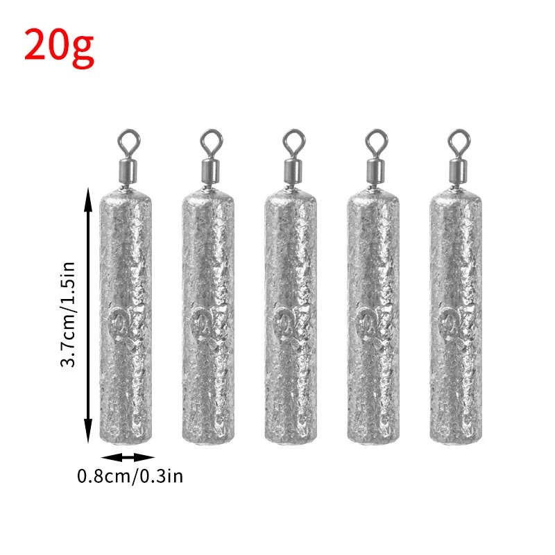 5 шт. свинцовых грузил для морской рыбалки s8