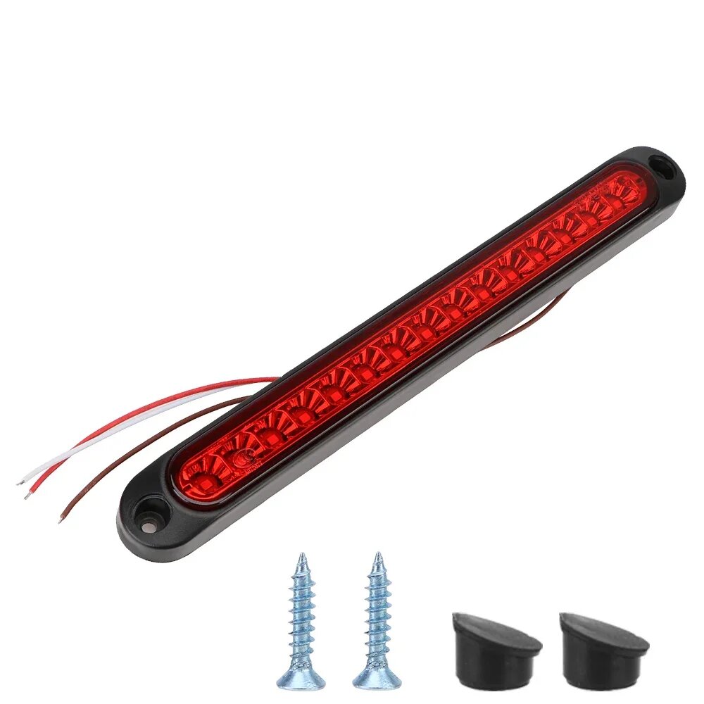12В LED Стоп-сигнал с 15 светодиодами, красный