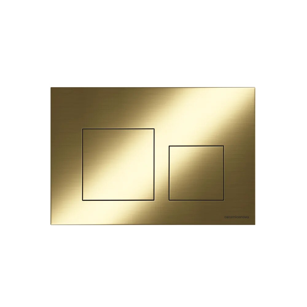Кнопка смыва для унитаза Ceramicanova Balance Square CN12-002BG золотая