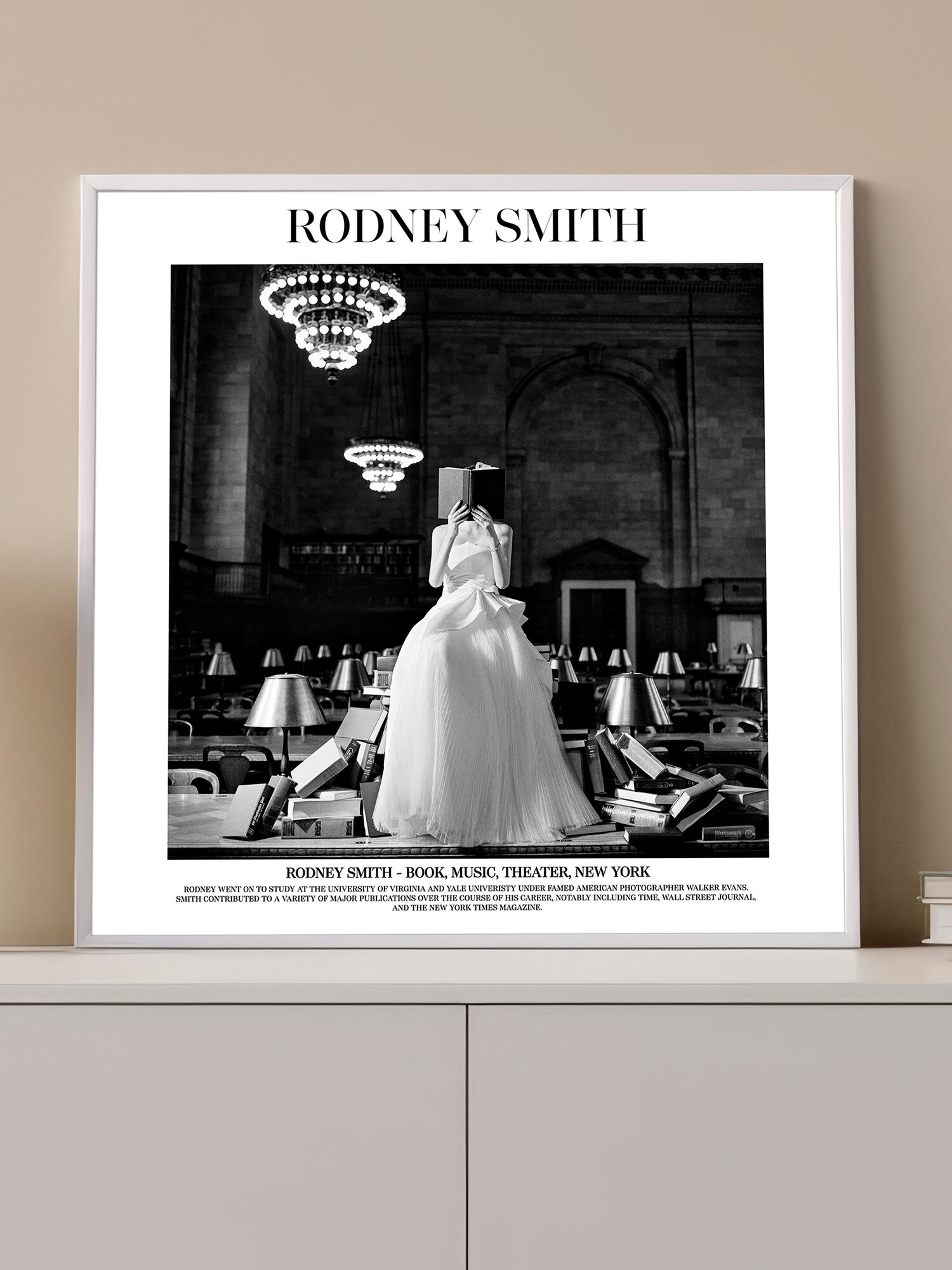 Постер фотография для интерьера Casa Paterna черно-белый Родни Смит - Театр, 40х40