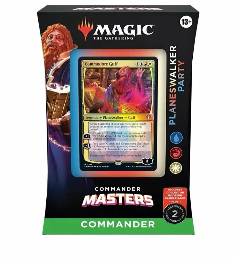 Настольная игра-Колода главнокомандующего Magic Gathering-Белый, красный и синий Пенгрок