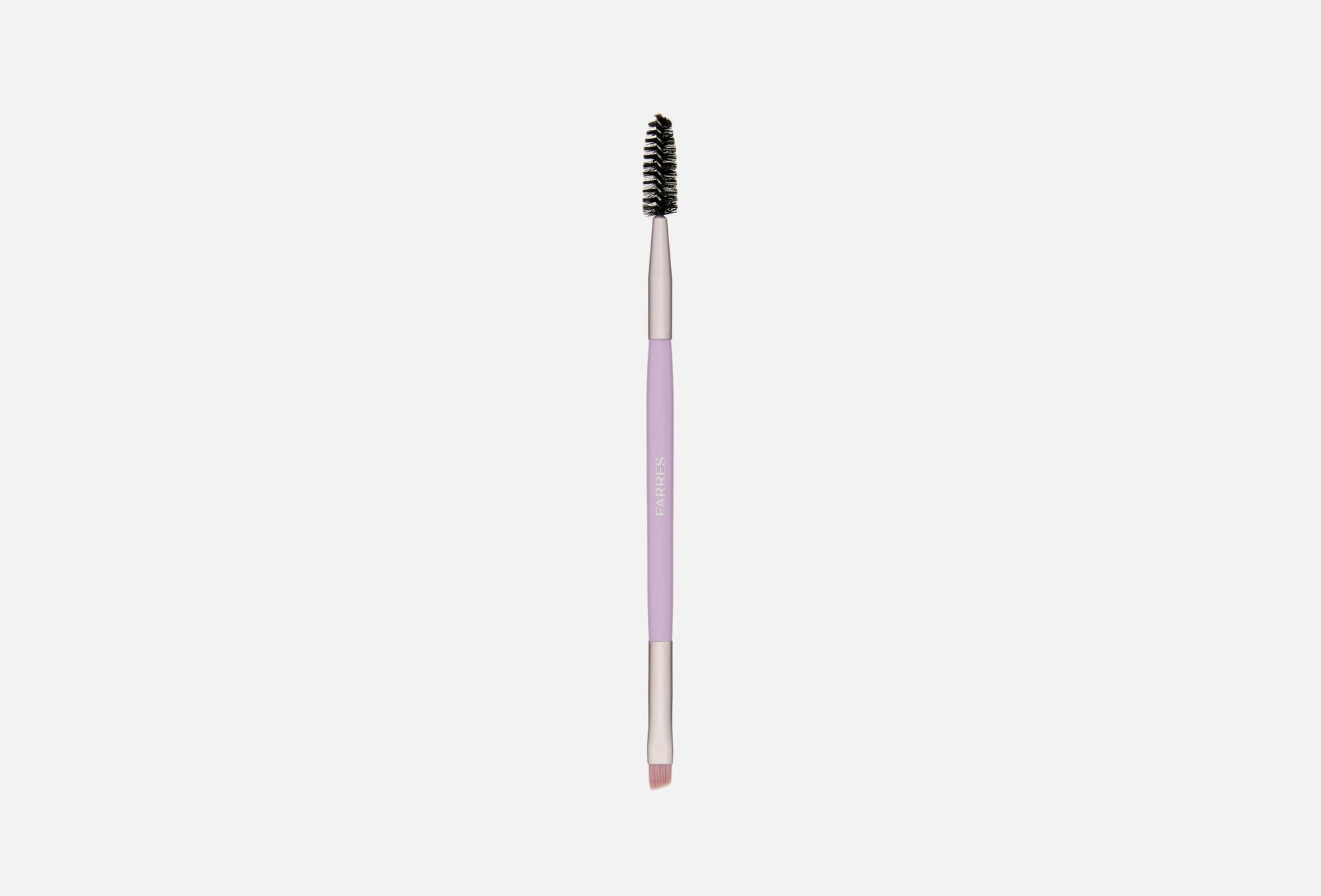 Двухсторонняя кисть для бровей FARRES Double-sided eyebrow brush lavender series