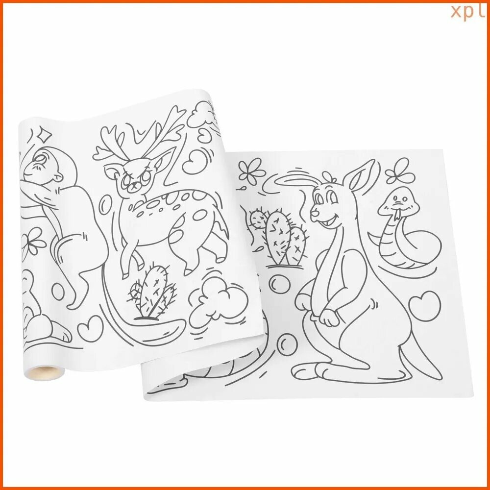 Самый популярный в 2025 годуБумажный рулон для детского творчества и раскрашивания с яркими цветами