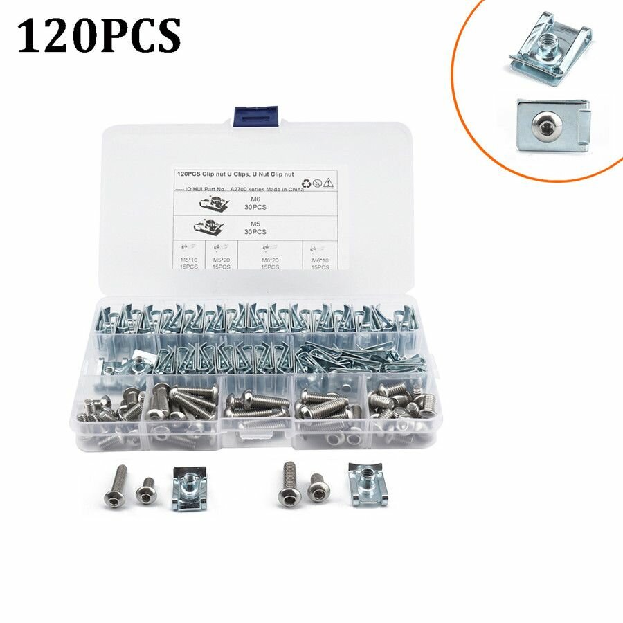 Скоба/гайка u-образной формы из нержавеющей стали для крепления обтекателя, пружинная, быстросъемная, m4 m5 m6 m8 x120