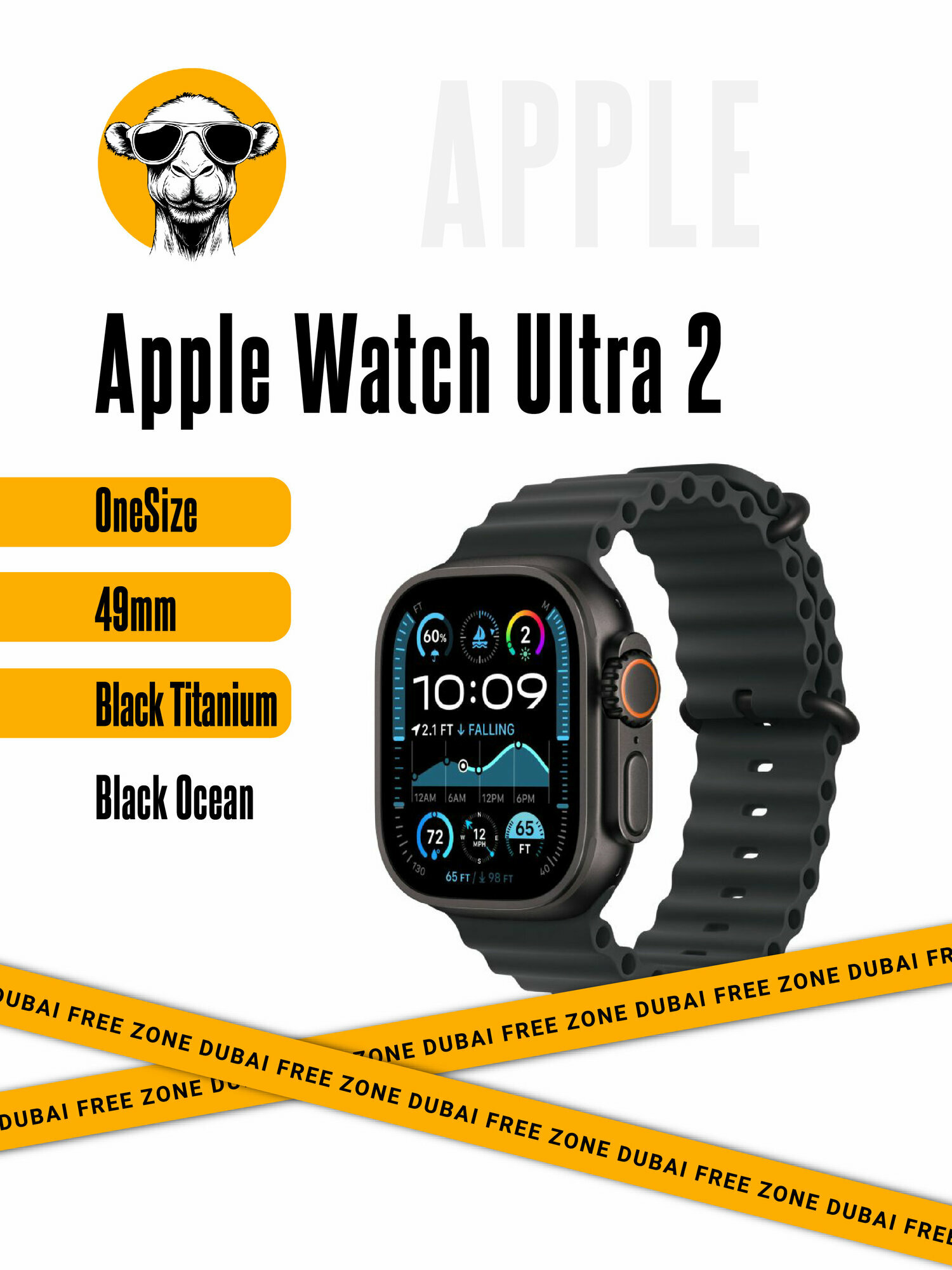 Смарт-часы Apple Watch Ultra 2 2024 49mm Black Black Ocean Band