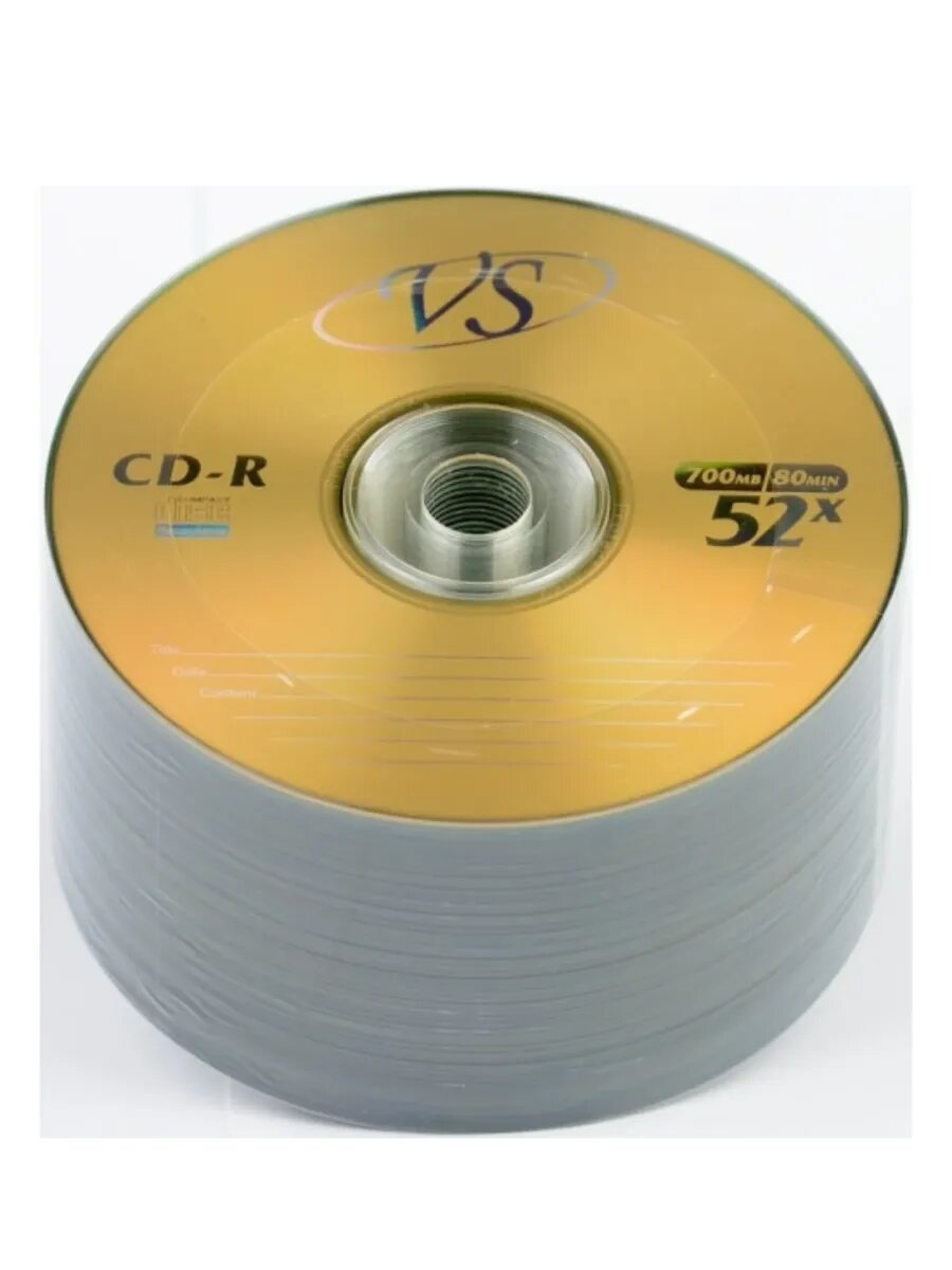 Диски VS CD-R 80 52x Bulk/50 50 штук 700Мб
