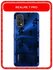 Чехол на Realme 7 Pro / Реалми 7 Про с принтом "Кресты паттерн чёрный", прозрачн...