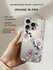 Чехол на Apple iPhone 16 Pro / Айфон 16 Про с принтом "Нежные винтажные цветы", ...