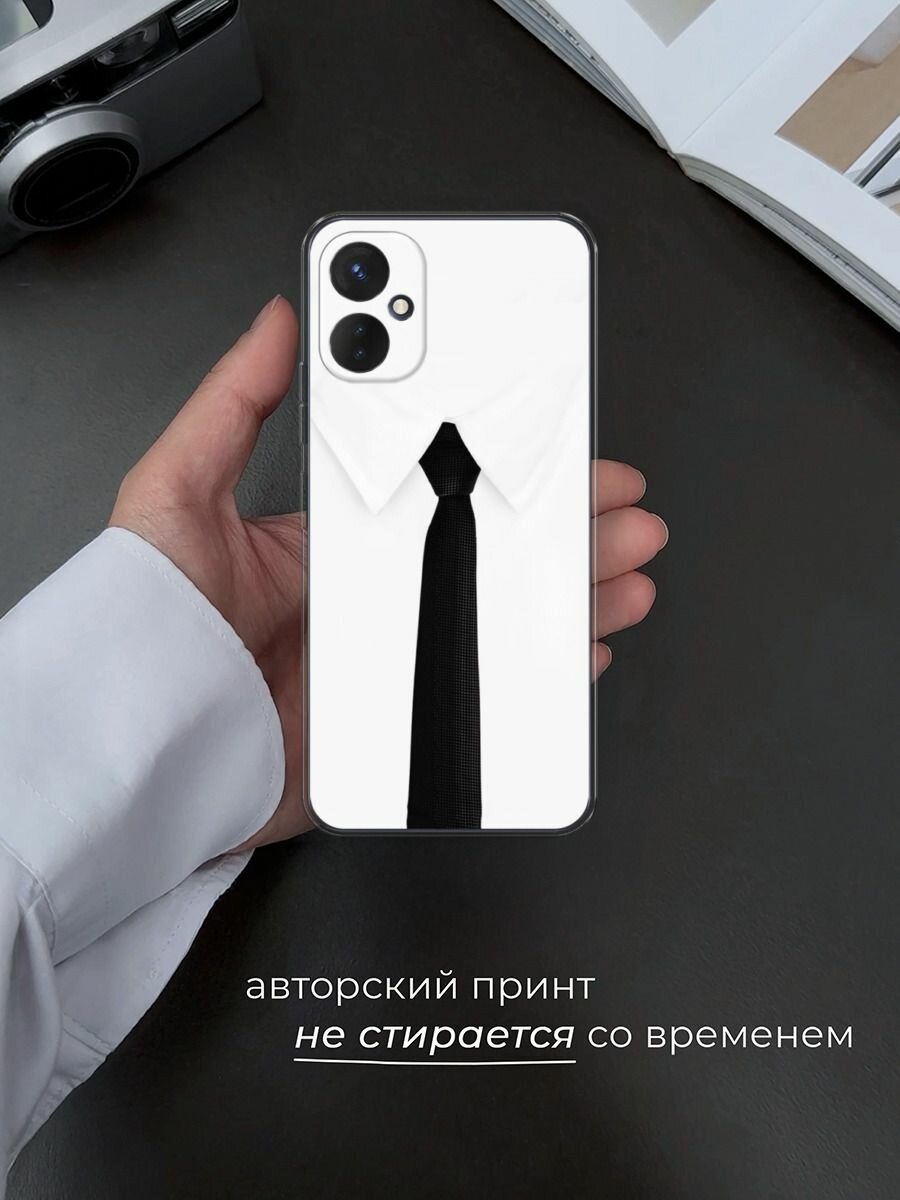 Чехол на Tecno Spark 9 Pro / Техно Спарк 9 Про с принтом "Галстук" — фото 1