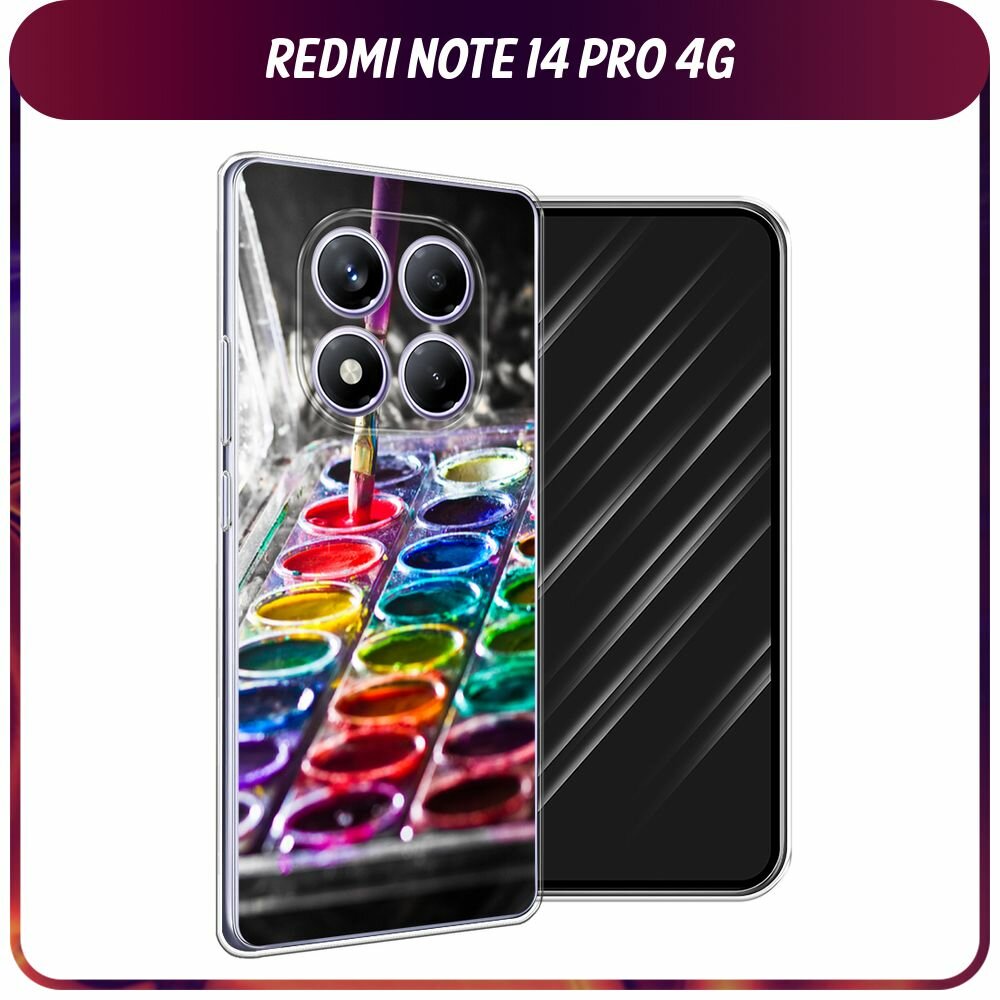 Чехол на Xiaomi Redmi Note 14 Pro 4G / Сяоми Редми Нот 14 Про 4G с принтом "Палитра красок"