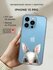 Чехол на Apple iPhone 13 Pro / Айфон 13 Про с принтом "Карандашный кролик 2 - 8 ...