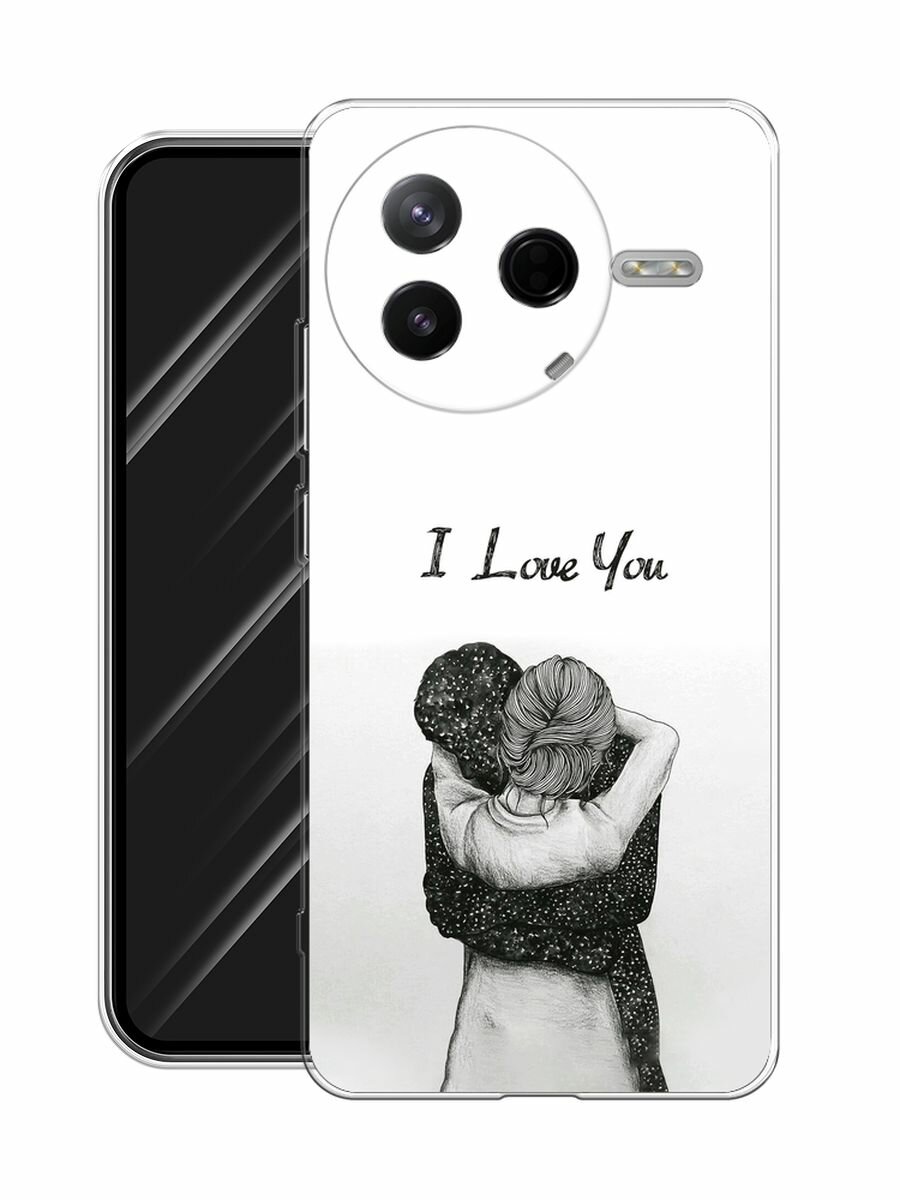 Силиконовый чехол на Poco F7 Pro / Поко F7 Про с принтом I love you 1 — фото 1