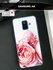 Чехол на Samsung Galaxy A6 / Самсунг Галакси А6 с принтом "Пионы на белом"