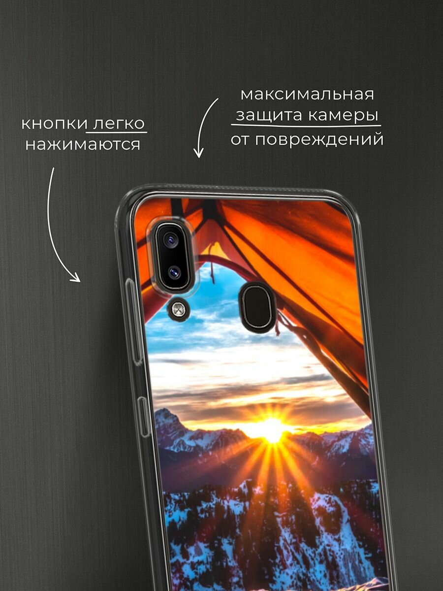 Чехол на Samsung Galaxy A30/A20 / Самсунг Галакси A30/A20 с принтом "Горы 7" — фото 1
