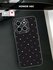 Чехол на Honor X6c / Хонор X6c с принтом "Черный фон и сердечки"