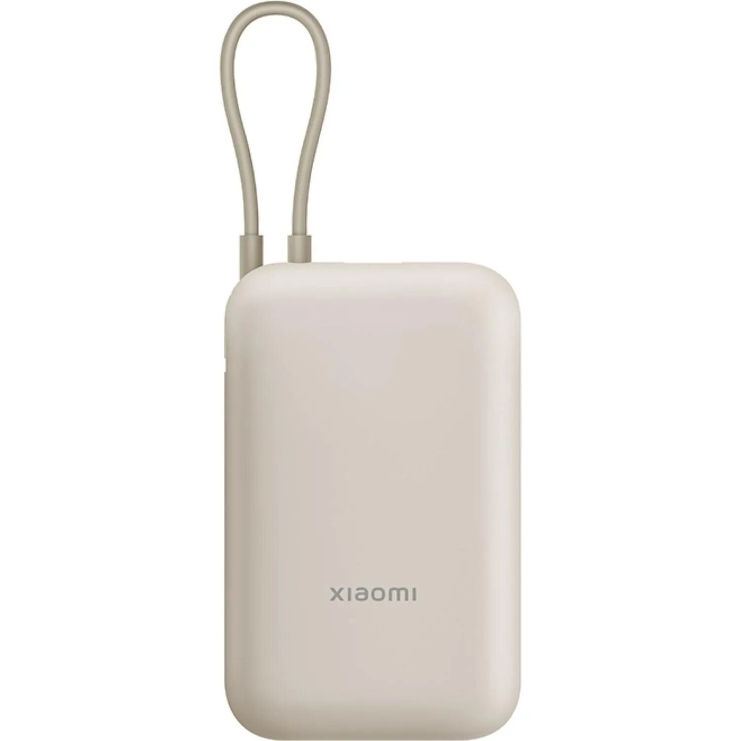 Внешний аккумулятор XIAOMI 10000 mAh, встроенный кабель, Tan GL, черный