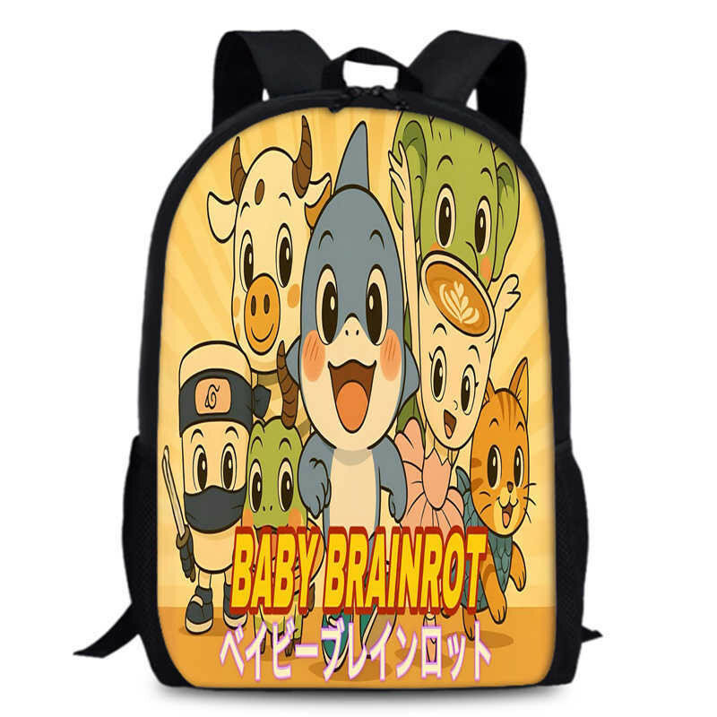 Tungtungsahur animals backpack with oxford fabric for daily use and casual wear size 9