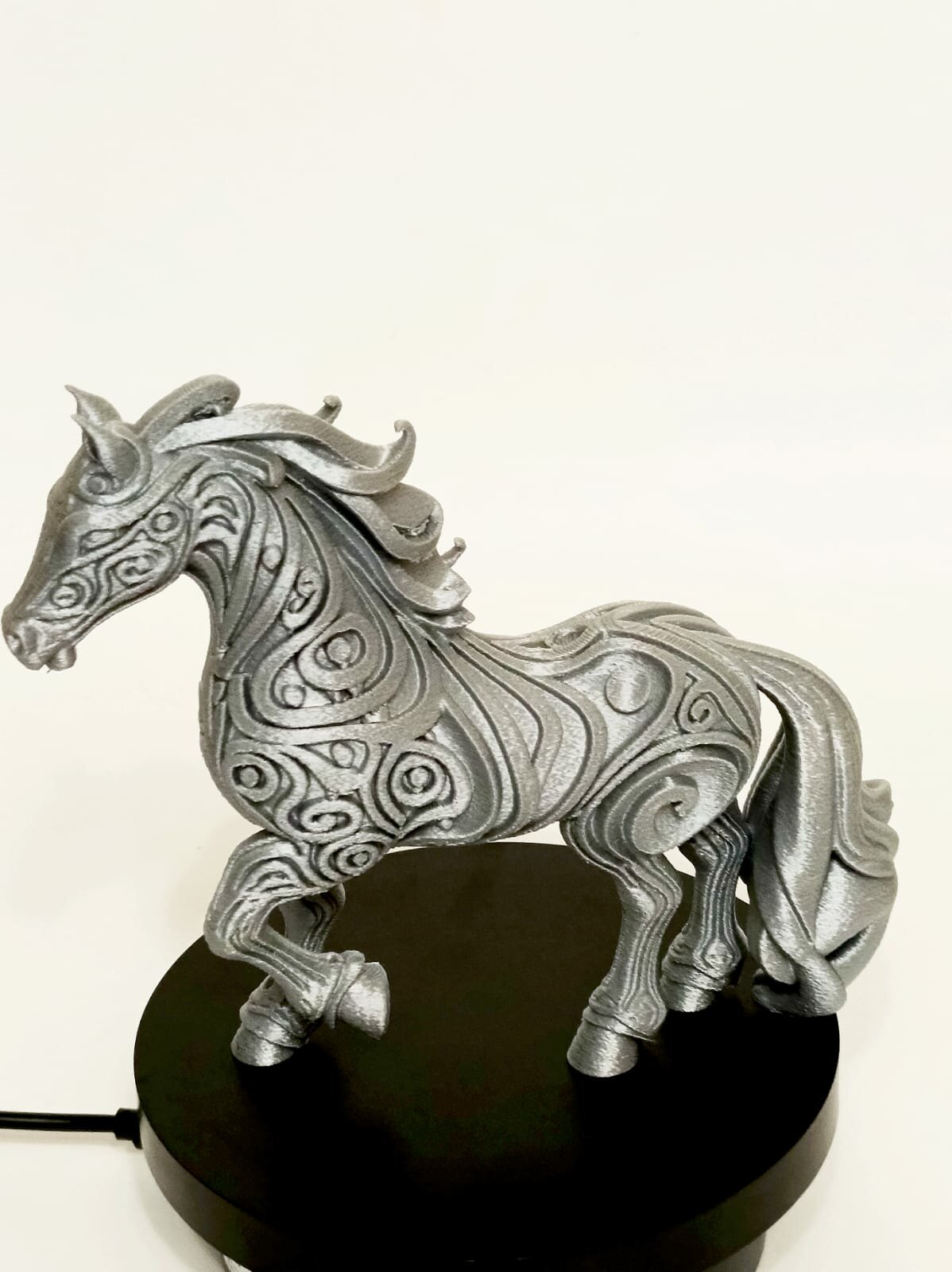 Статуэтка "Лошадь 3Д", символ 2026 года, минималистичная, создана на 3D-принтере