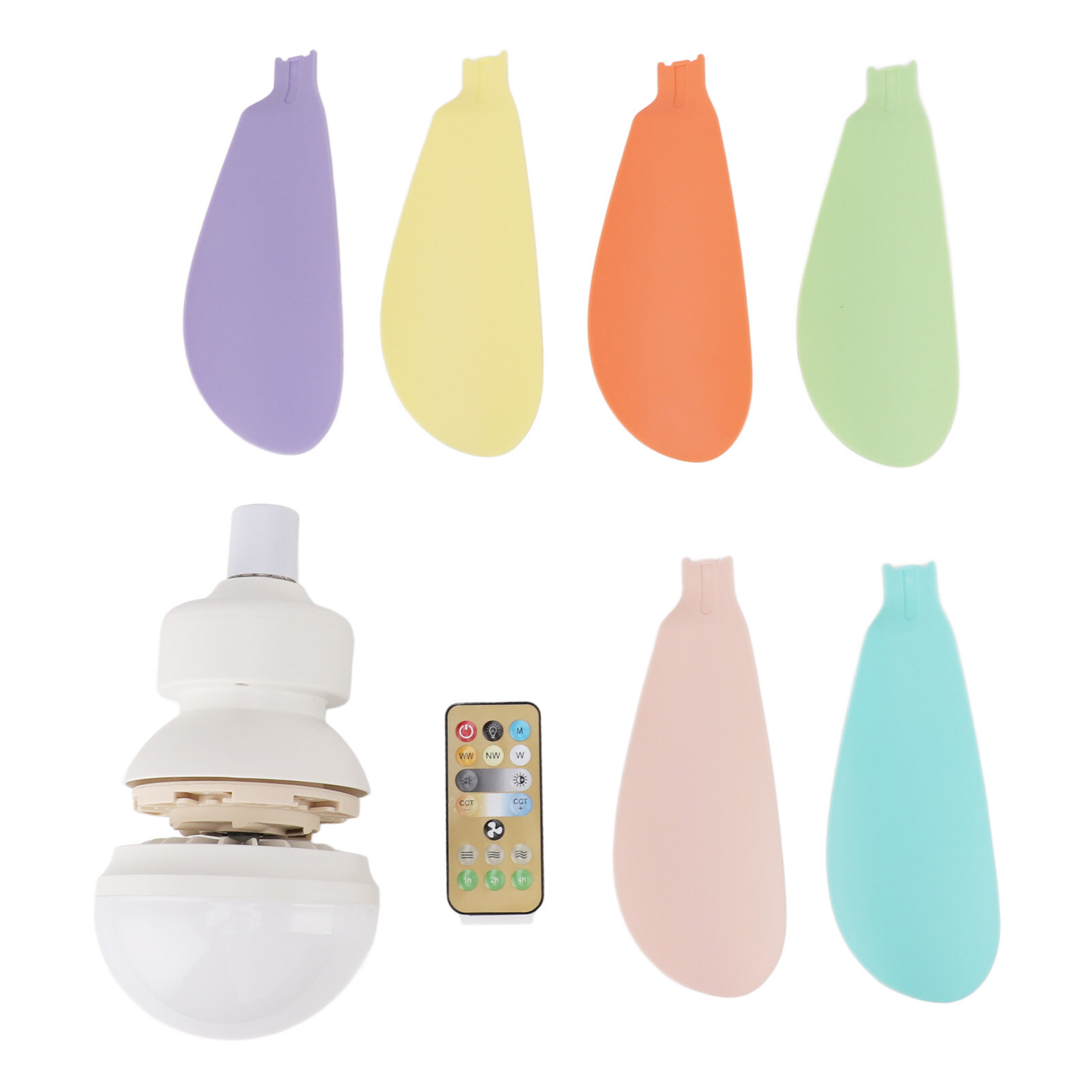 Потолочные вентиляторы с огнями и пультом дистанционного управления ABS E26 E27 Современный маленький потолочный вентилятор вентилятор с таймером для спальни кухни с 85 до 265 В