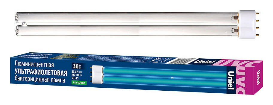 Лампа бактерицидная Uniel 2G11 36Вт K UL-00007274