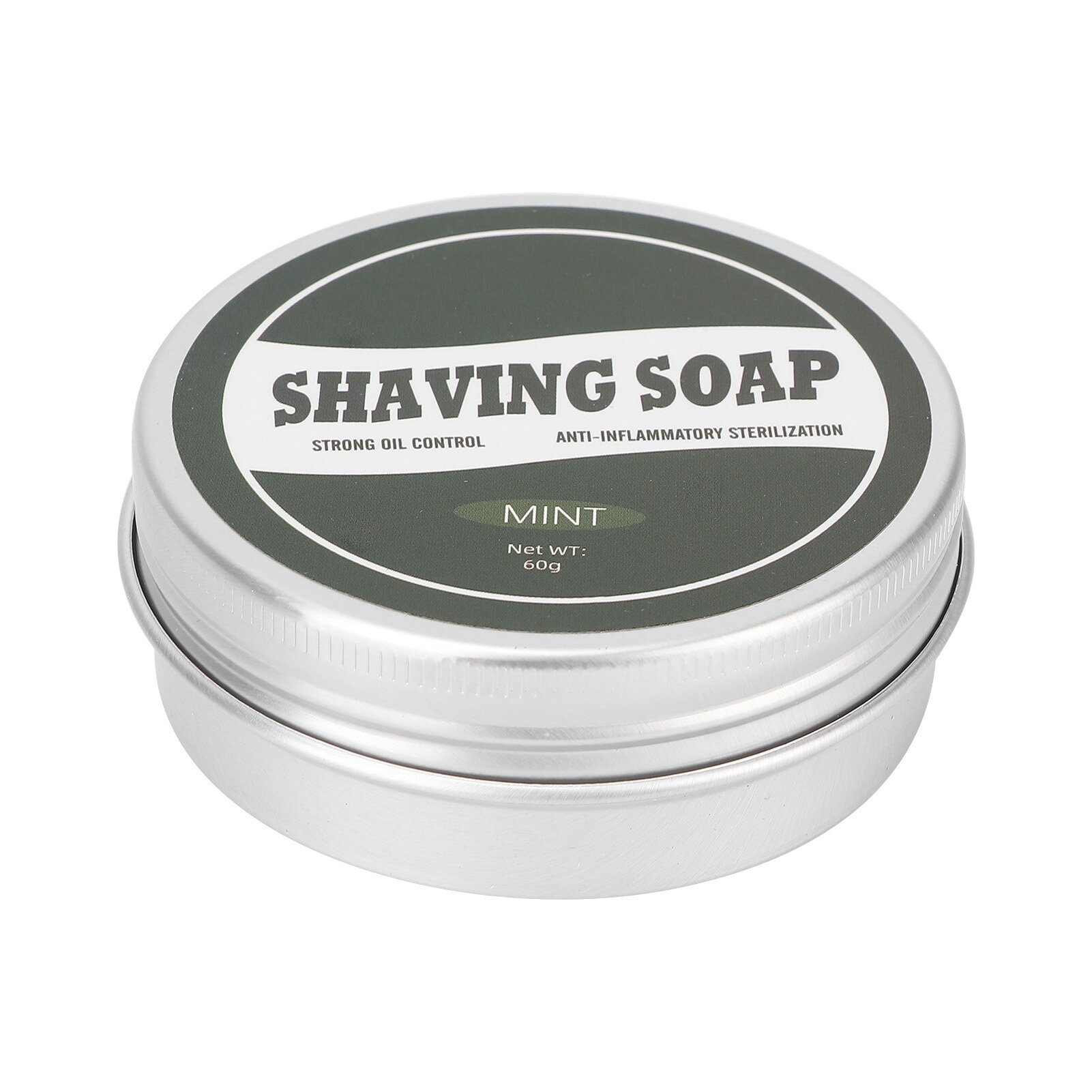 Мужское мыло для бритья с богатой пеной, мягкое, безопасное, не раздражающее мыло для бритья бороды для домашнего салона, 2,12 унции, мята