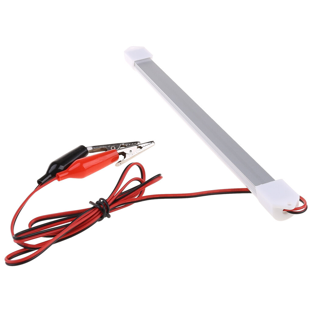 12V-5630-18LED Жесткая лента с крокодиловым зажимом, 25см, белый свет