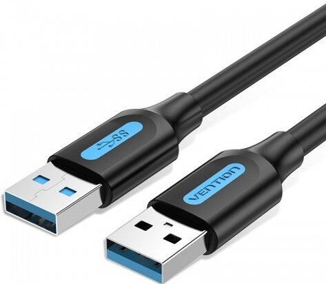 Vention Кабель USB3.0 соединительный USB A-A Vention CONBF, черный (1.0м)