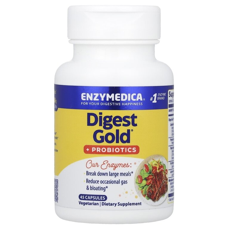 Enzymedica Digest Gold + Probiotic (Digest Gold + пробиотики) 45 капсул