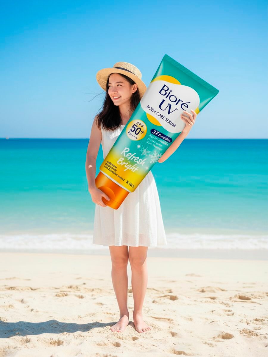 Солнцезащитная сыворотка Biore UV Aura Kissing Berry SPF50+ PA+++