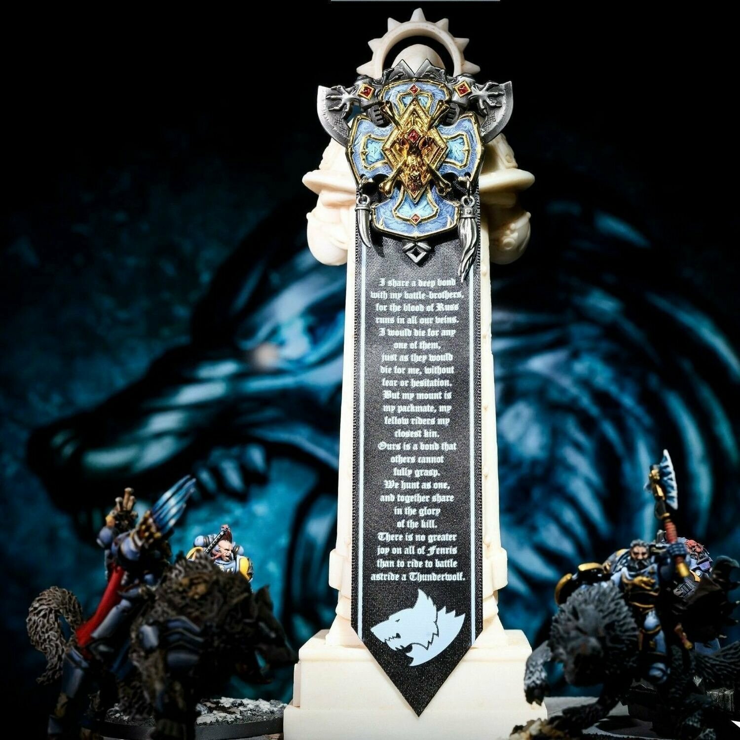 Значок «Печать чистоты» Ультрамарины Warhammer 40k — брошь, клейкий пластырь или нашивка на липучке для брони и др.